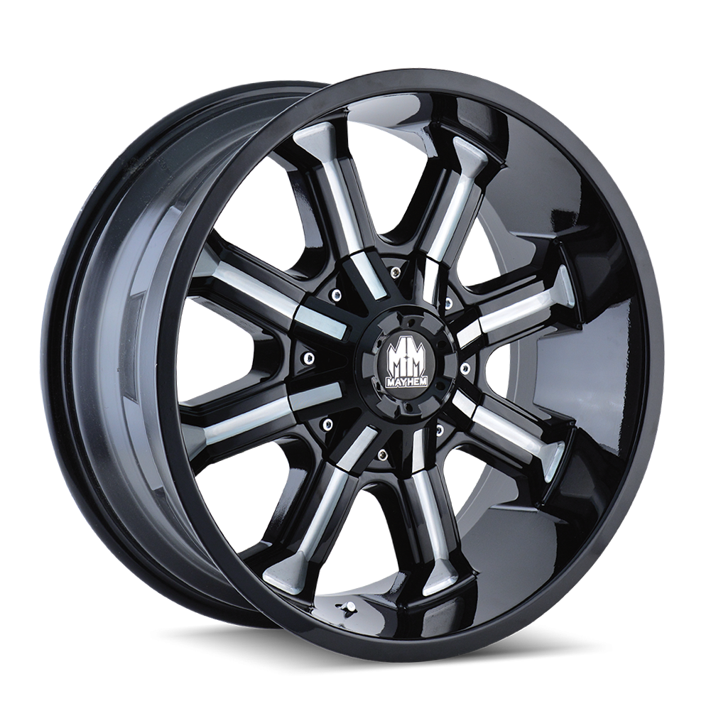 Mayhem BEAST Black/Machined" Mag | Quattro tires