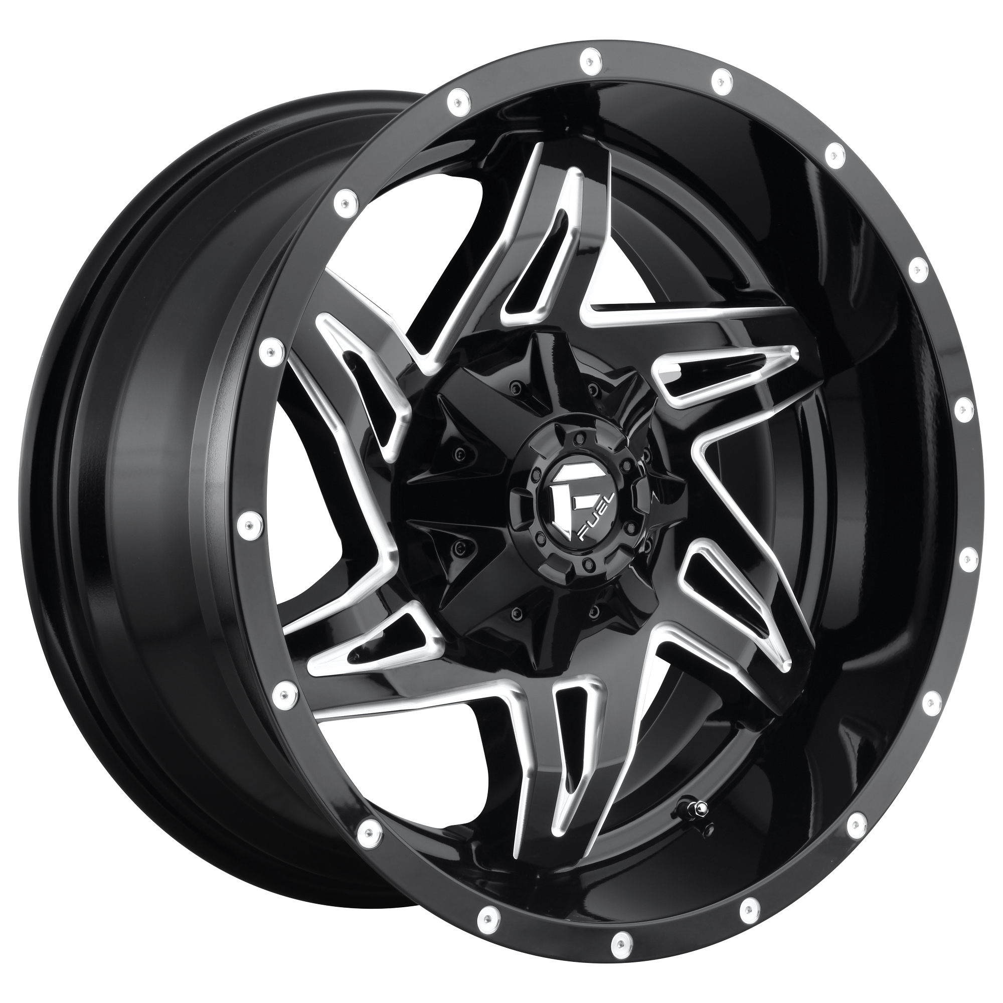 Fuel Offroad D613 ROCKER Black/Machined" Mag | Quattro tires