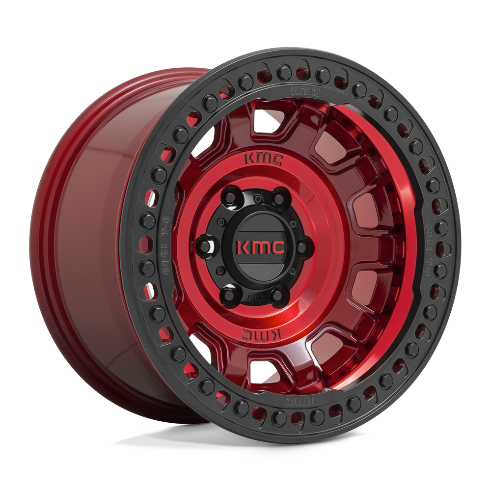 Mag KMC Wheels KM236 TANK BEADLOCK Red 17" 17x9 8-170 125.1 -38