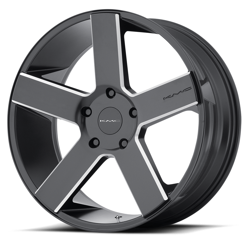 KMC Wheels KM690 MC 5 Black/Machined" Mag | Quattro tires