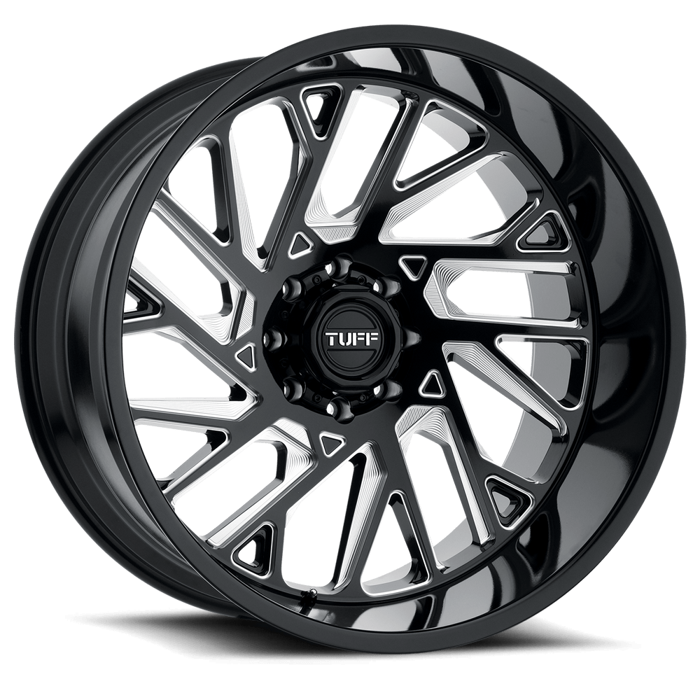 Tuff T4B Black/Machined" Mag | Quattro tires