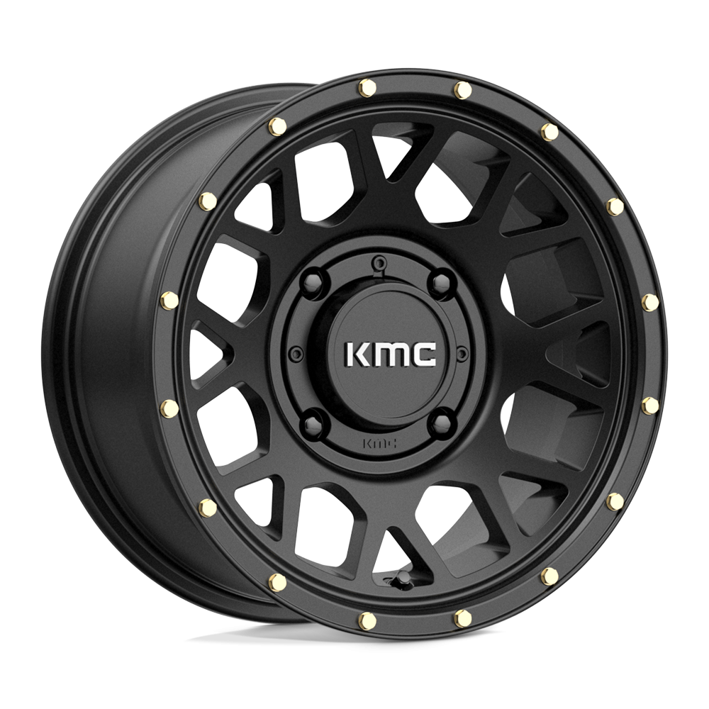 KMC Wheels KS135 GRENADE Black Satin" Mag | Quattro Tires