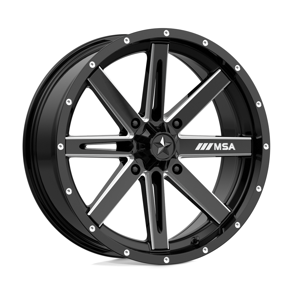 MSA Offroad Wheels M41 BOXER Black/Machined" Mag | Quattro tires