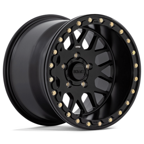 KMC Wheels KS235 GRENADE BEADLOCK Black Satin" Mag | Quattro tires